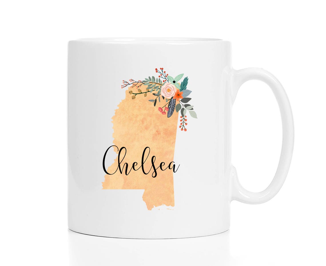 Mississippi Mug / Personalized Mug / Custom State Mug / Friend | Etsy