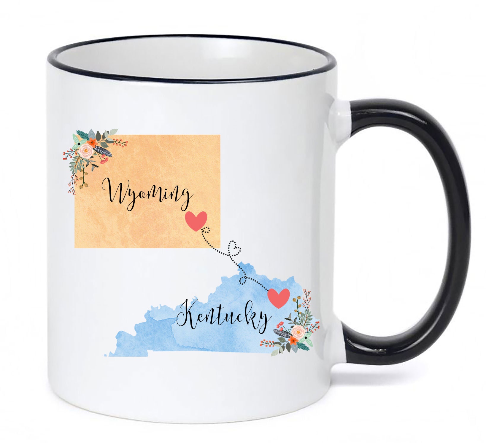 Kentucky Wyoming Mug /wyoming Kentucky Mug / College Student Gift/going ...