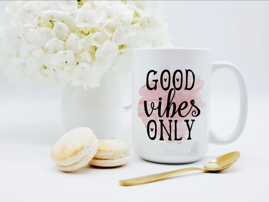 Good Vibes Only Mug / Cheer up Gift / Positive Mug / - Etsy Denmark