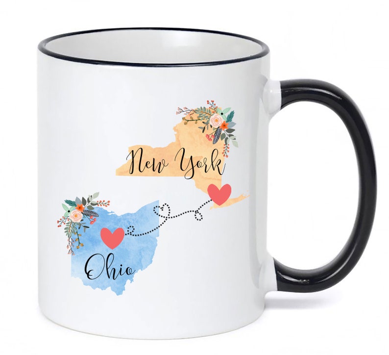 New York Ohio Mug / Ohio New York Mug / New York to Ohio Gift / Ohio to ...