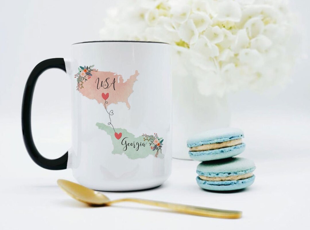 USA Georgia Mug / Georgia USA Mug / United States Georgia Exchange ...
