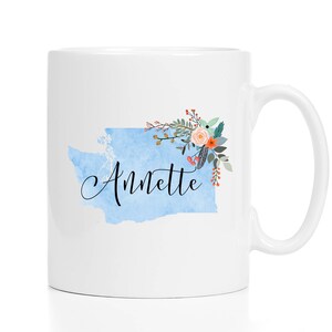 Personalized Washington Mug / Personalized Mug / Washington Gift ...