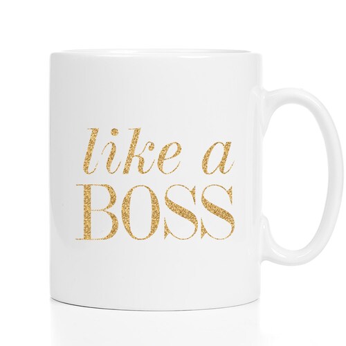 Like a Boss Mug / Boss Gift / Entrepreneur Gift / New Job Gift | Etsy