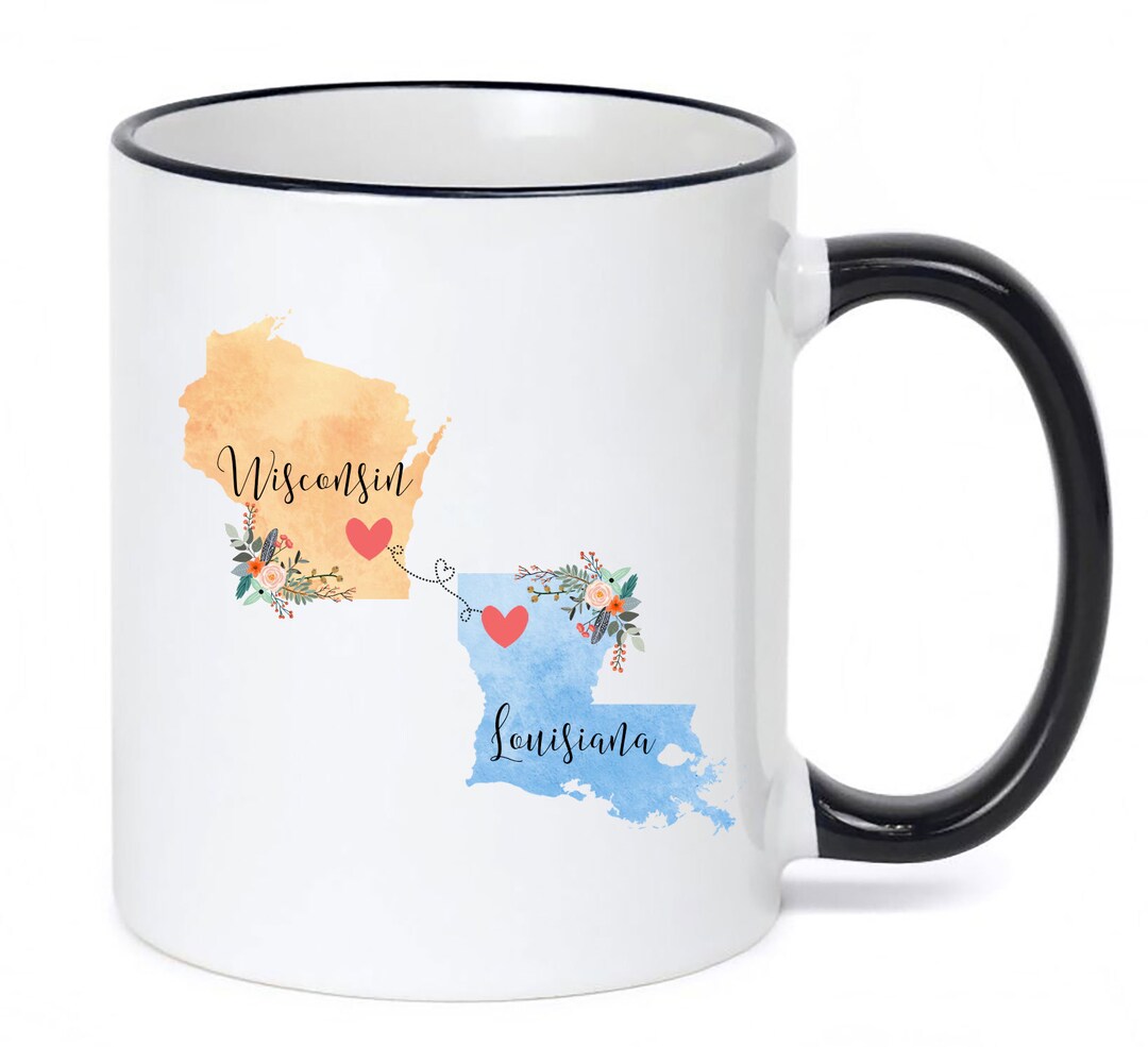 Wisconsin Louisiana Mug / Louisiana Wisconsin Mug / Wisconsin to ...