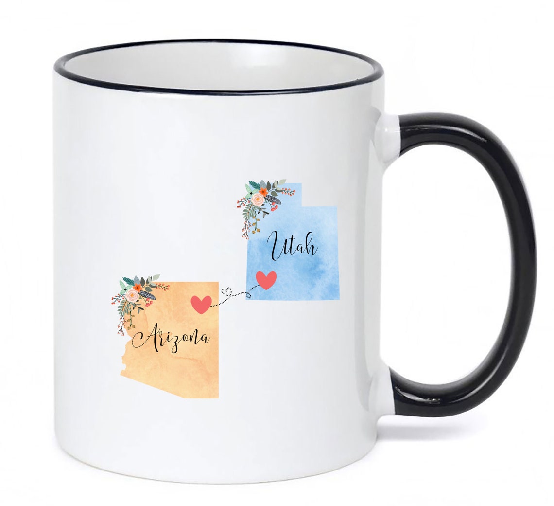 Arizona Utah Mug / Utah Arizona Mug / Two States Mug / Summer | Etsy