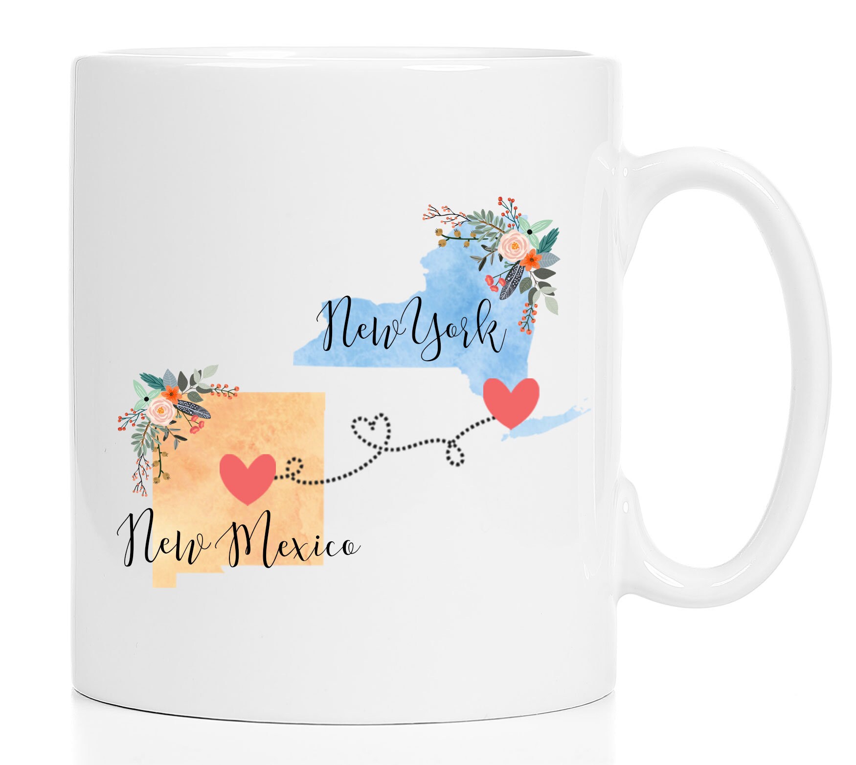 New York New Mexico Mug / New Mexico New York Mug / New York to New ...
