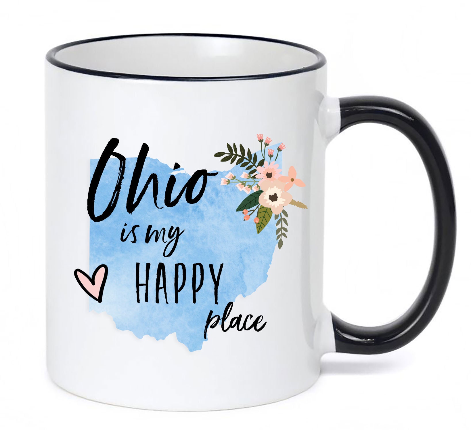 Ohio is My Happy Place Mug / Ohio Coffee Mug / Ohio Souvenir / - Etsy