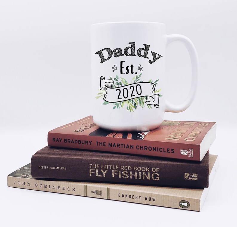 Daddy Est 2020 Mug / Daddy Est 2021 Mug / Father's Day Gifts/ Pregnancy ...