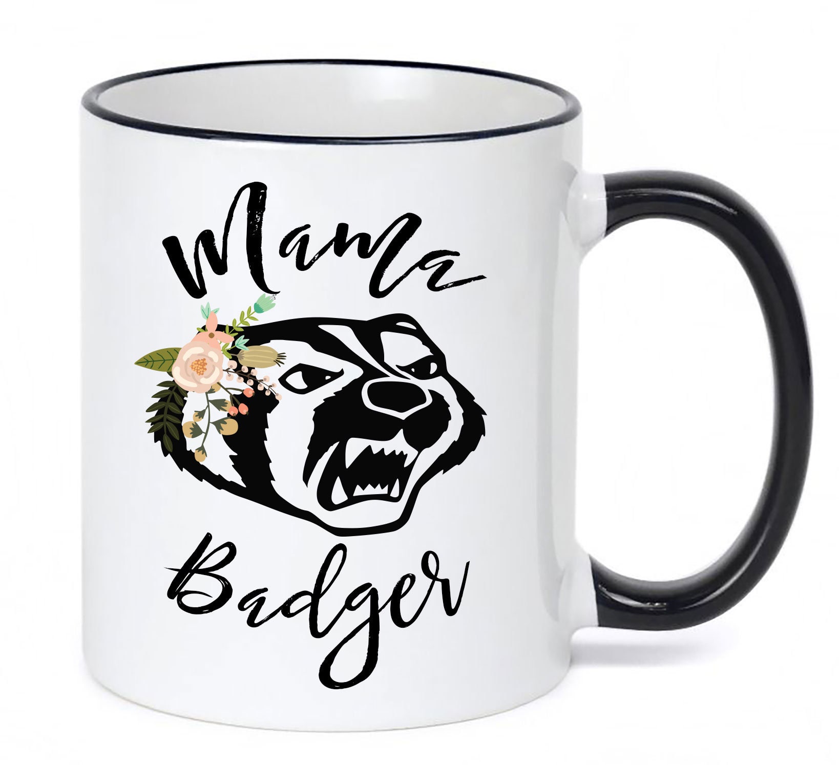Mama Badger Mug / Funny Mom Mug / Funny Mug for Mom / - Etsy