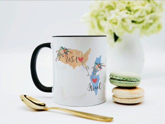 Israel USA Mug / USA Israel Mug / Israel Love Mug / Israeli - Etsy