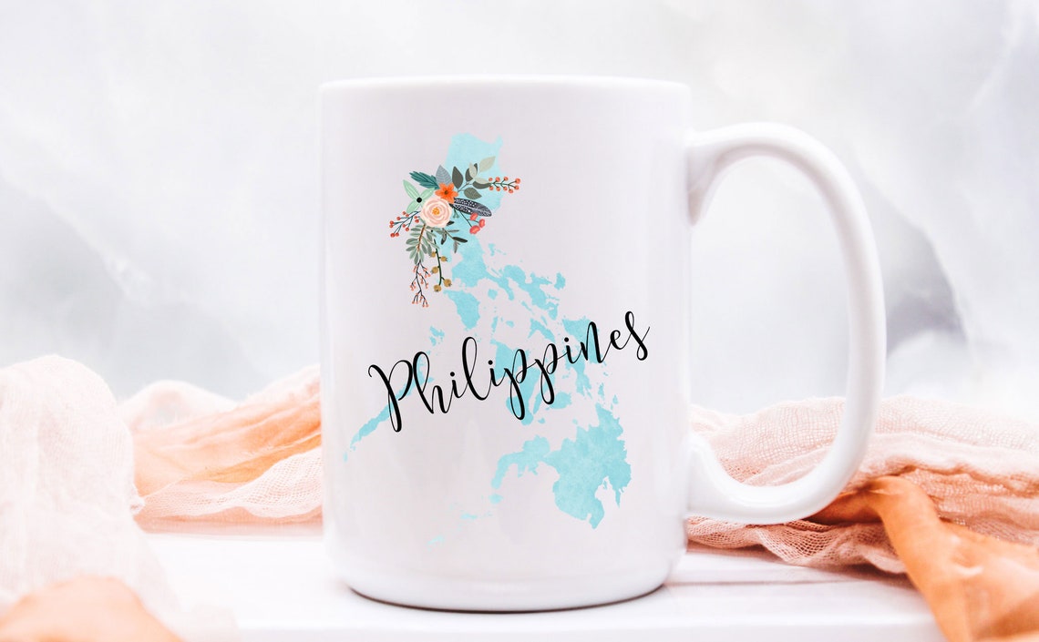 Philippines Mug / Filipino Mug / Personalized Philippines Coffee Mug ...