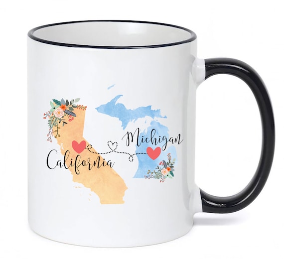 California Michigan Mug / Michigan California Mug / California | Etsy