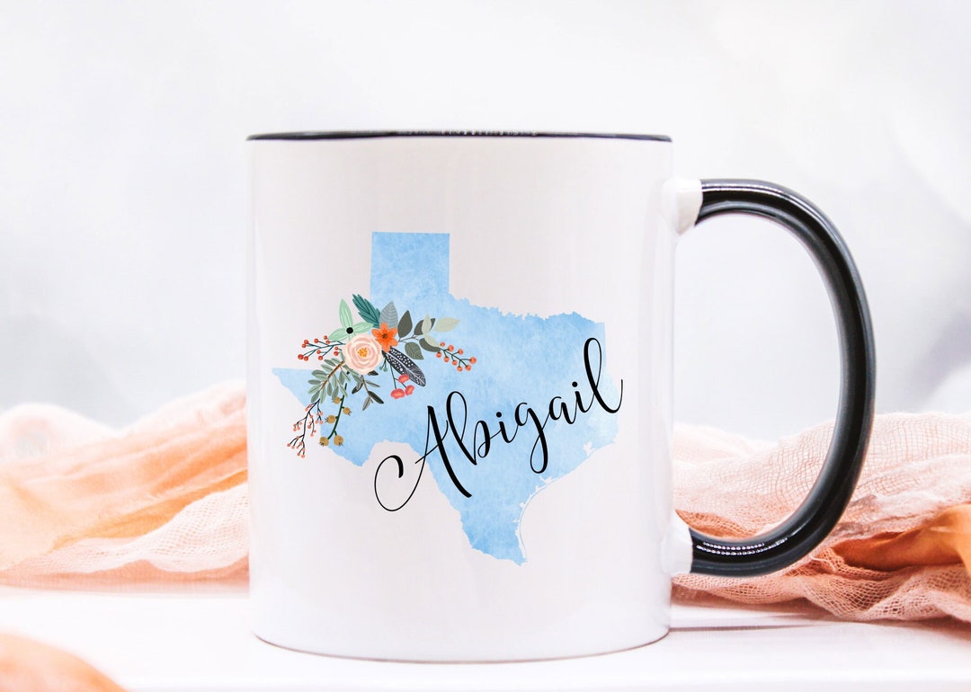 Personalized Texas Mug / Personalized Mug / Custom State Mug / Friend ...
