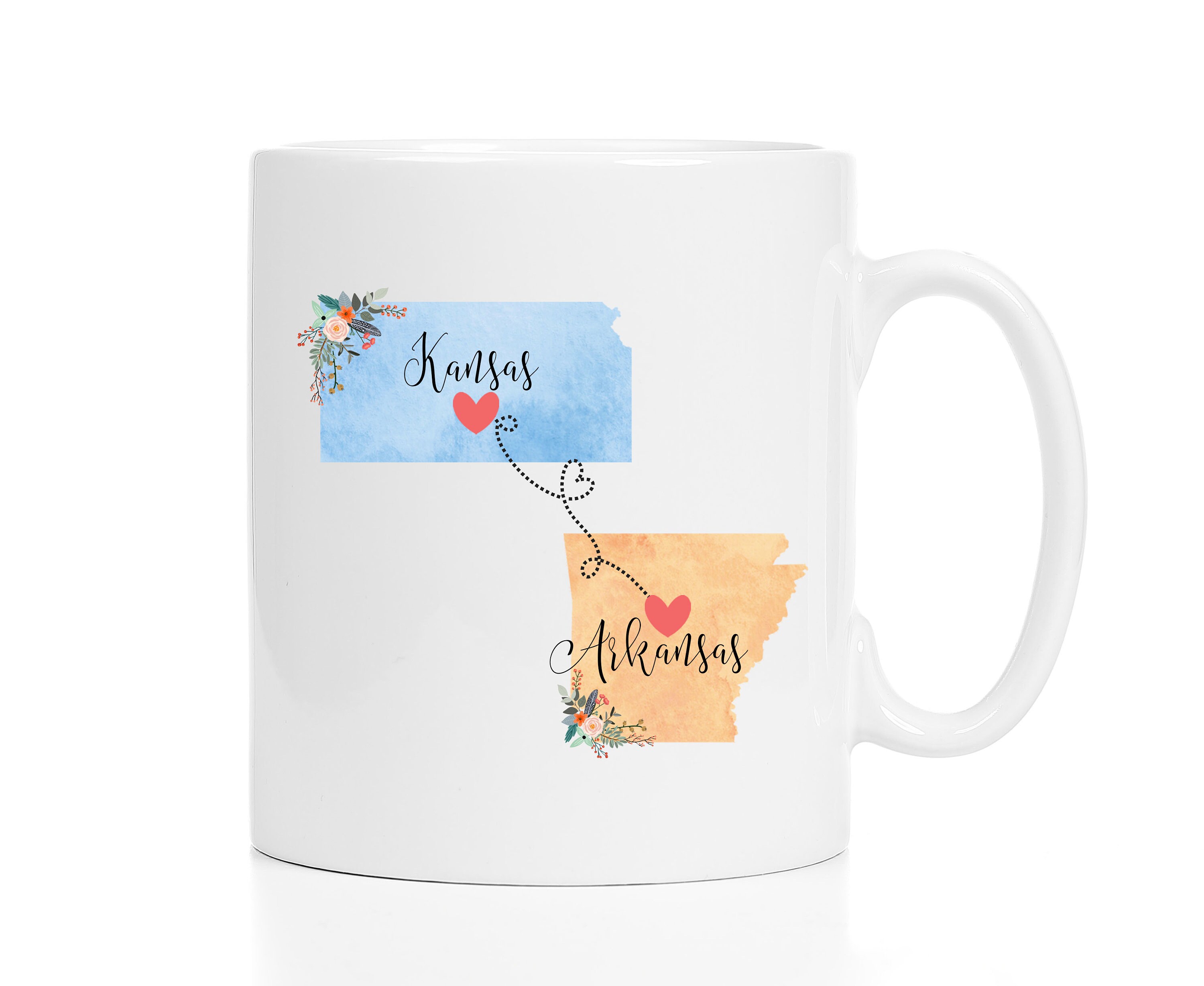 Arkansas Kansas Mug / Kansas Arkansas Mug / Arkansas to Kansas - Etsy UK