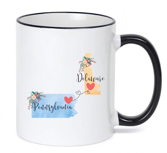 Pennsylvania Delaware Mug / Delaware Pennsylvania Mug / | Etsy