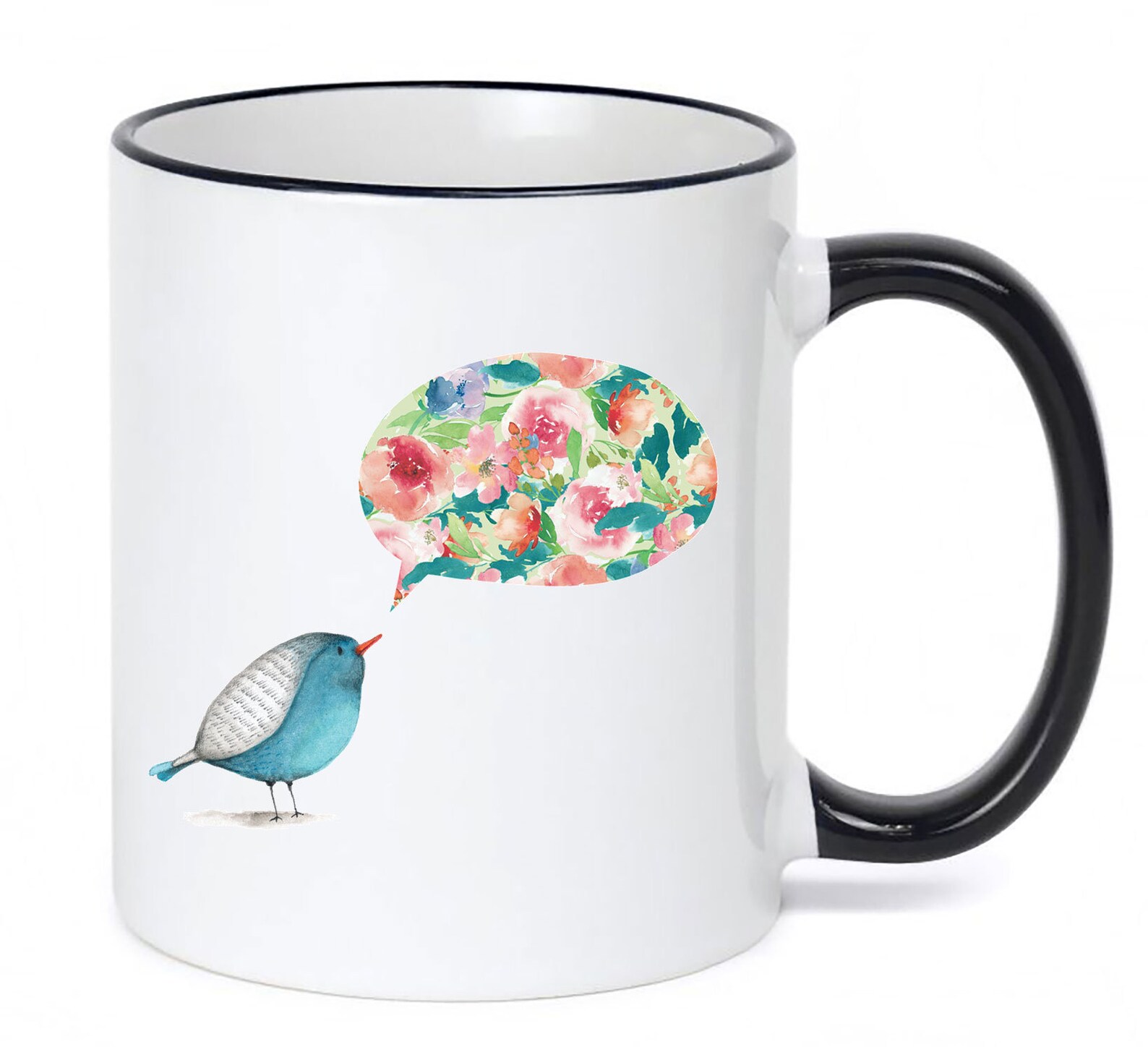 Bird Mug / Cheerful Mug / Get Well Soon Gift / Happy Mug / - Etsy