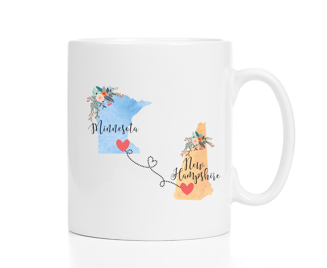 Minnesota New Hampshire Mug / New Hampshire Minnesota Gift / - Etsy