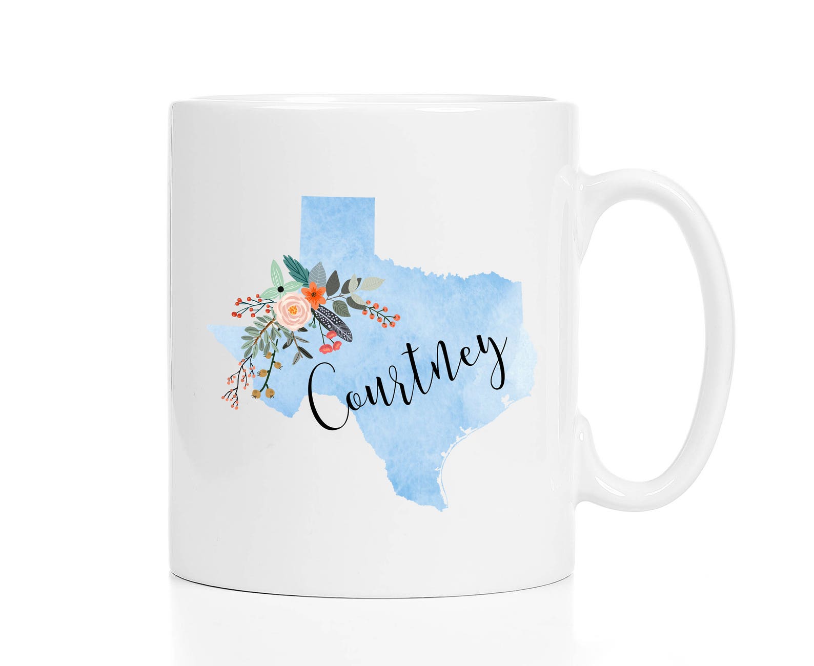 Personalized Texas Mug / Personalized Mug / Custom State Mug / | Etsy