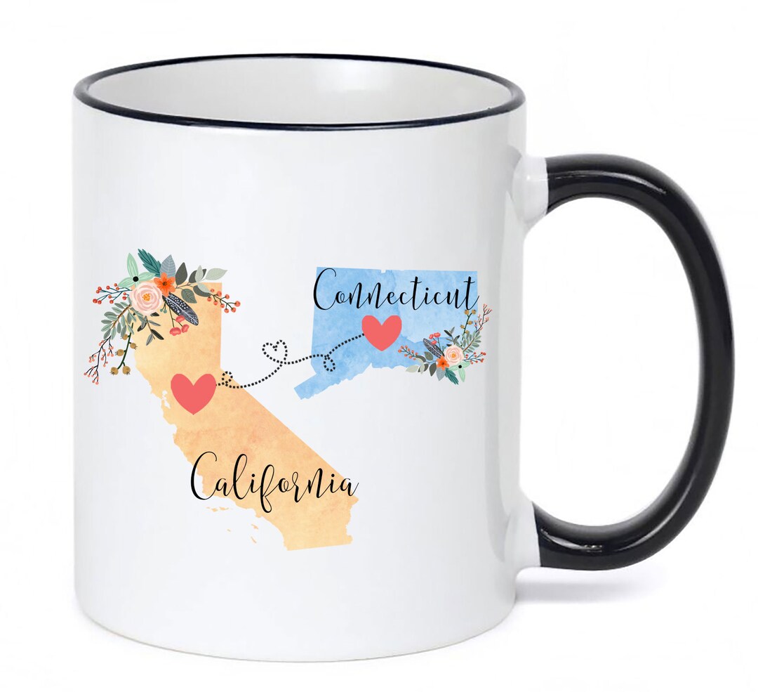 California Connecticut Mug / Connecticut California Mug / California to ...