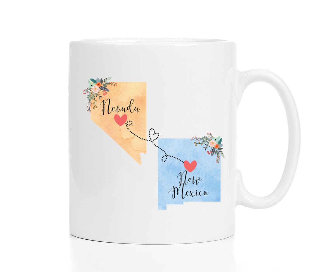 Nevada New Mexico Mug / New Mexico Nevada Mug / Nevada to New - Etsy