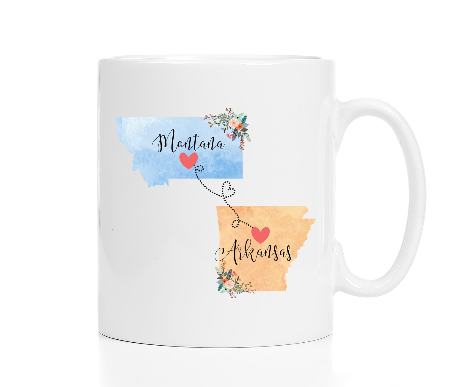 Arkansas Montana Mug / Montana Arkansas Mug / Arkansas to - Etsy