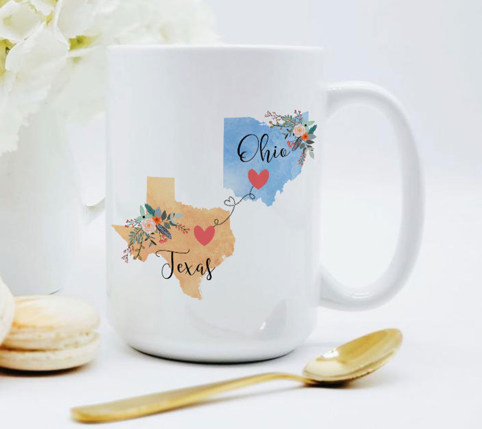Texas Ohio Mug / Ohio Texas Mug / Ohio to Texas Gift / Texas - Etsy