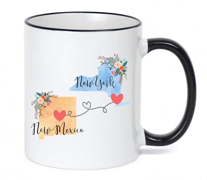 New York New Mexico Mug / New Mexico New York Mug / New York to New ...