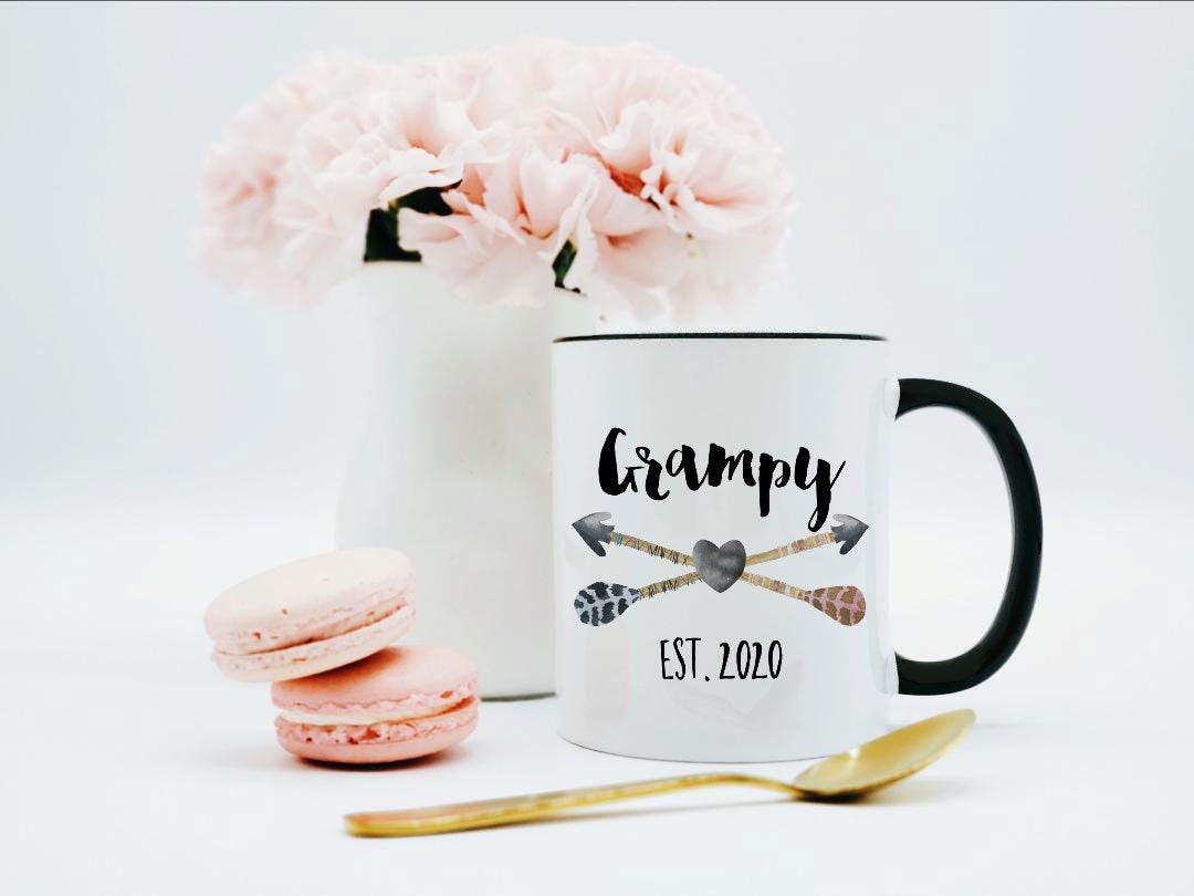 Grampy Est 2020 Mug / New Grampy Mug / Pregnancy Reveal Gift / Father's ...