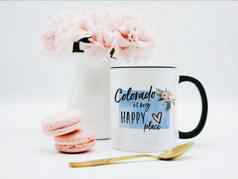 Colorado is My Happy Place Mug / Colorado Coffee Mug / Colorado Gift ...