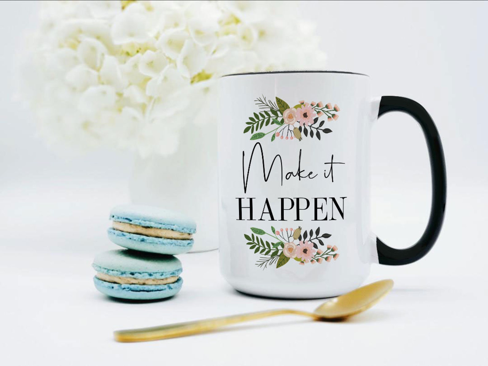 Goal Mugs / Make It Happen Mug / Motivational Mug / - Etsy