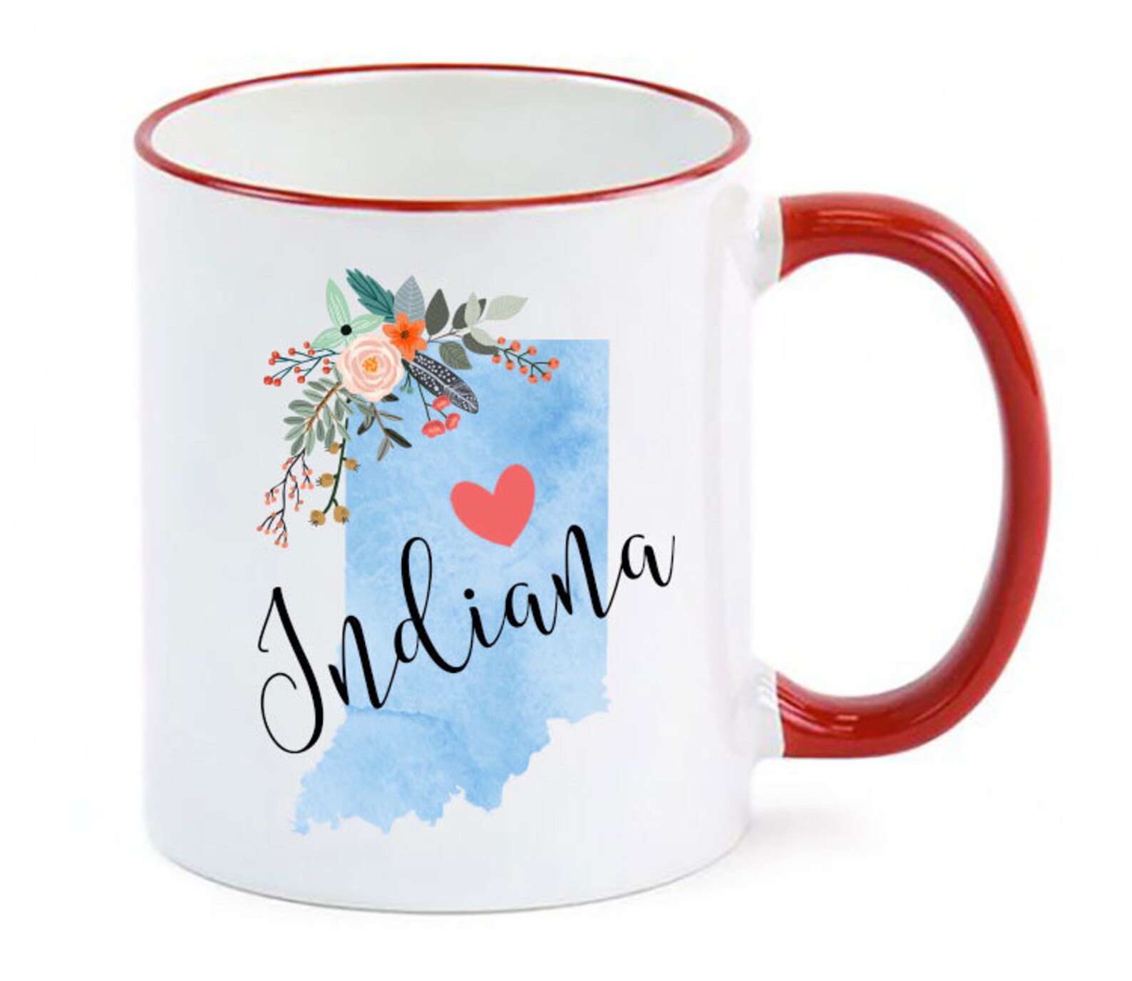 Indiana Mug / Personalized Indiana Gift / Indiana Cup / | Etsy