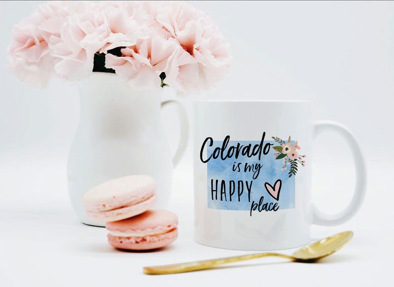 Colorado is My Happy Place Mug / Colorado Coffee Mug / Colorado Gift ...