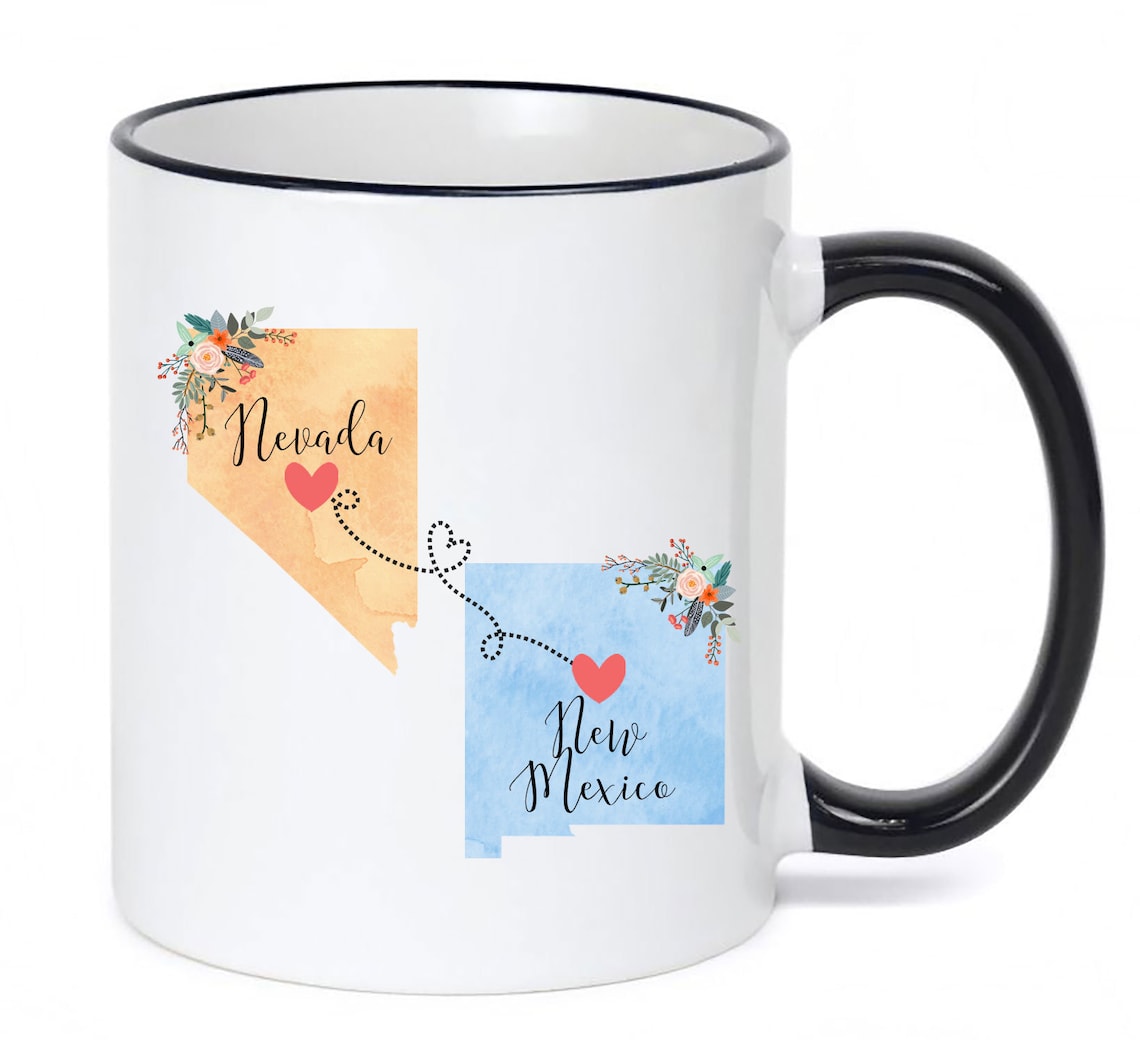 Nevada New Mexico Mug / New Mexico Nevada Mug / Nevada to New - Etsy