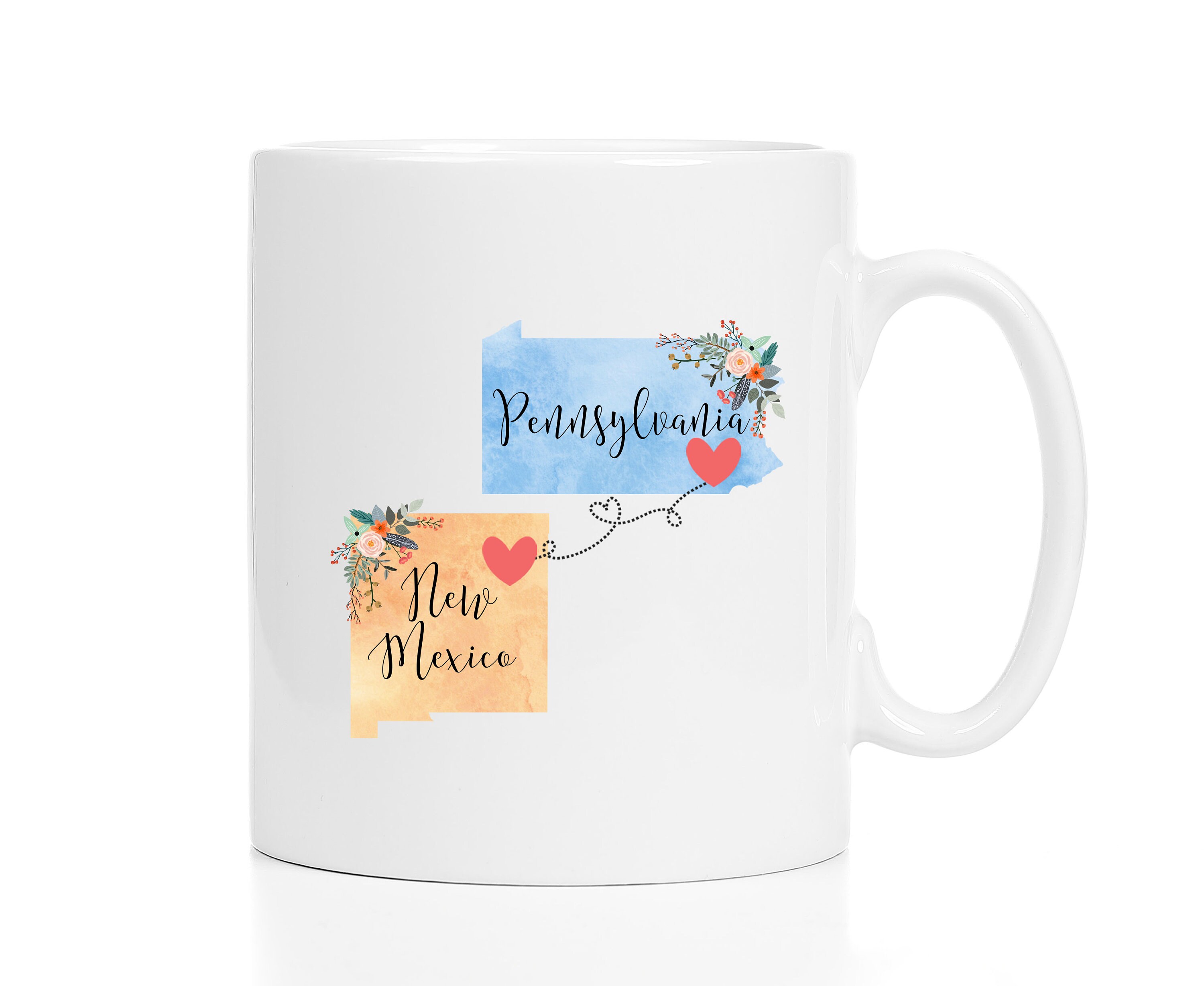 Pennsylvania New Mexico Mug / New Mexico Pennsylvania Mug / | Etsy