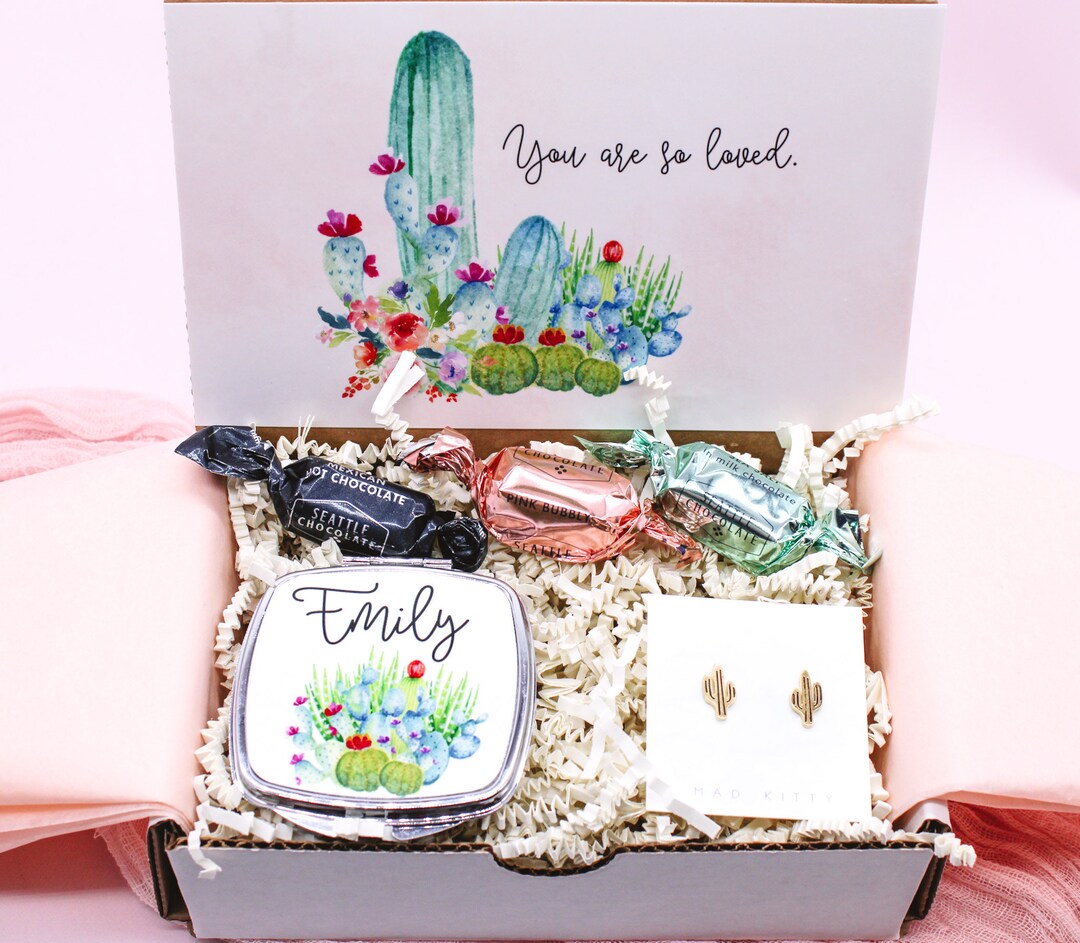 Cactus Gift Box / Gift Box Under 20 / Birthday Gift Box / Personalized ...