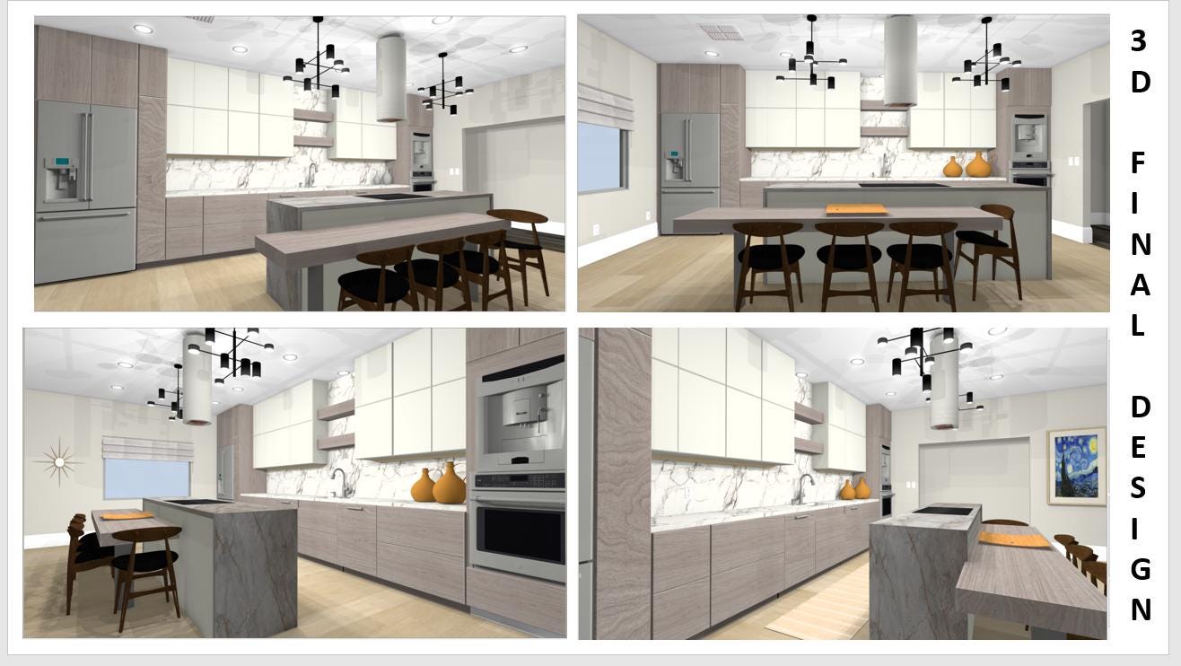 3D Kitchen E-design, Kitchen Remodeling, Online Kitchen Interior Design ...