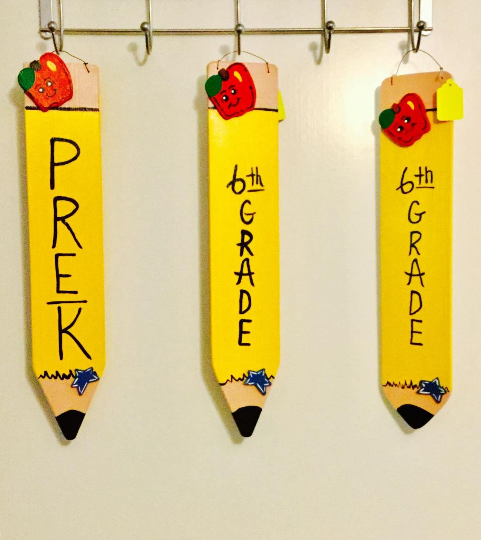 Wood, Door, Hanging, Signs, Pencils, Classroom, Teacher, School - Etsy