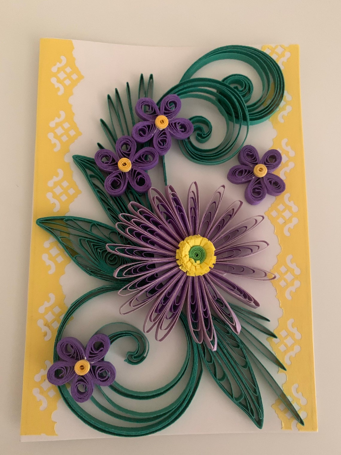 Quilling Card Birthday Quilled Card Handmade Birthday Card - Etsy