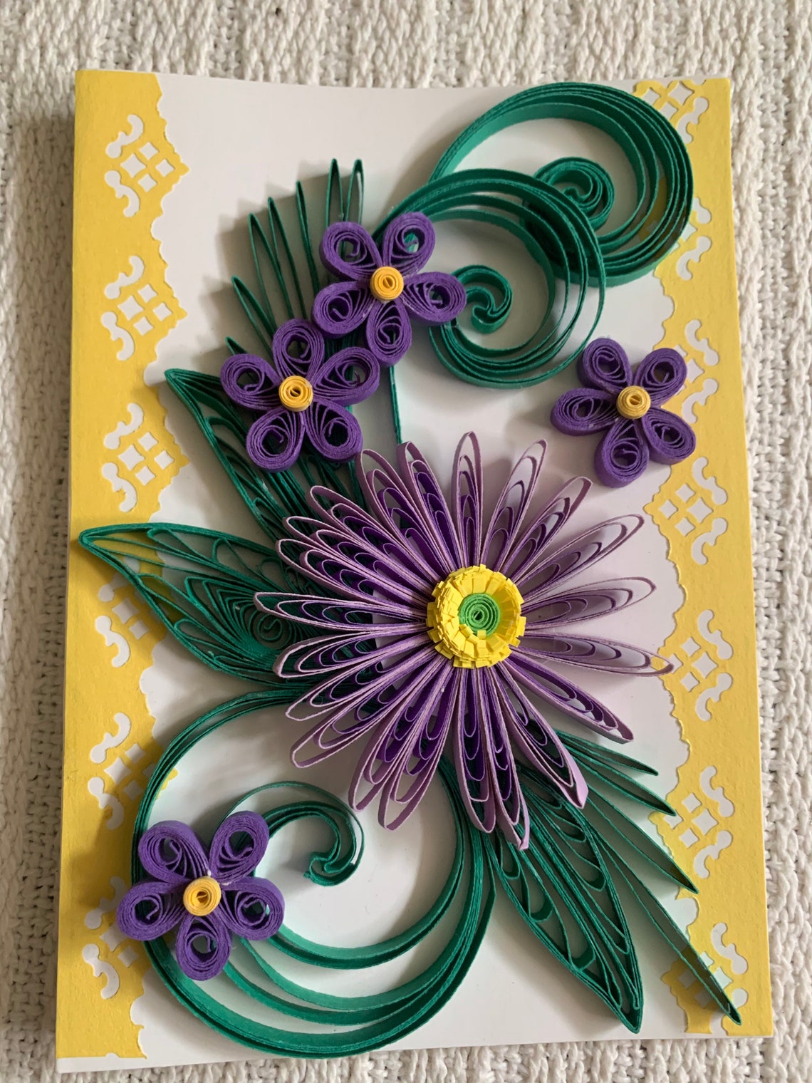 Quilling Card Birthday Quilled Card Handmade Birthday Card - Etsy