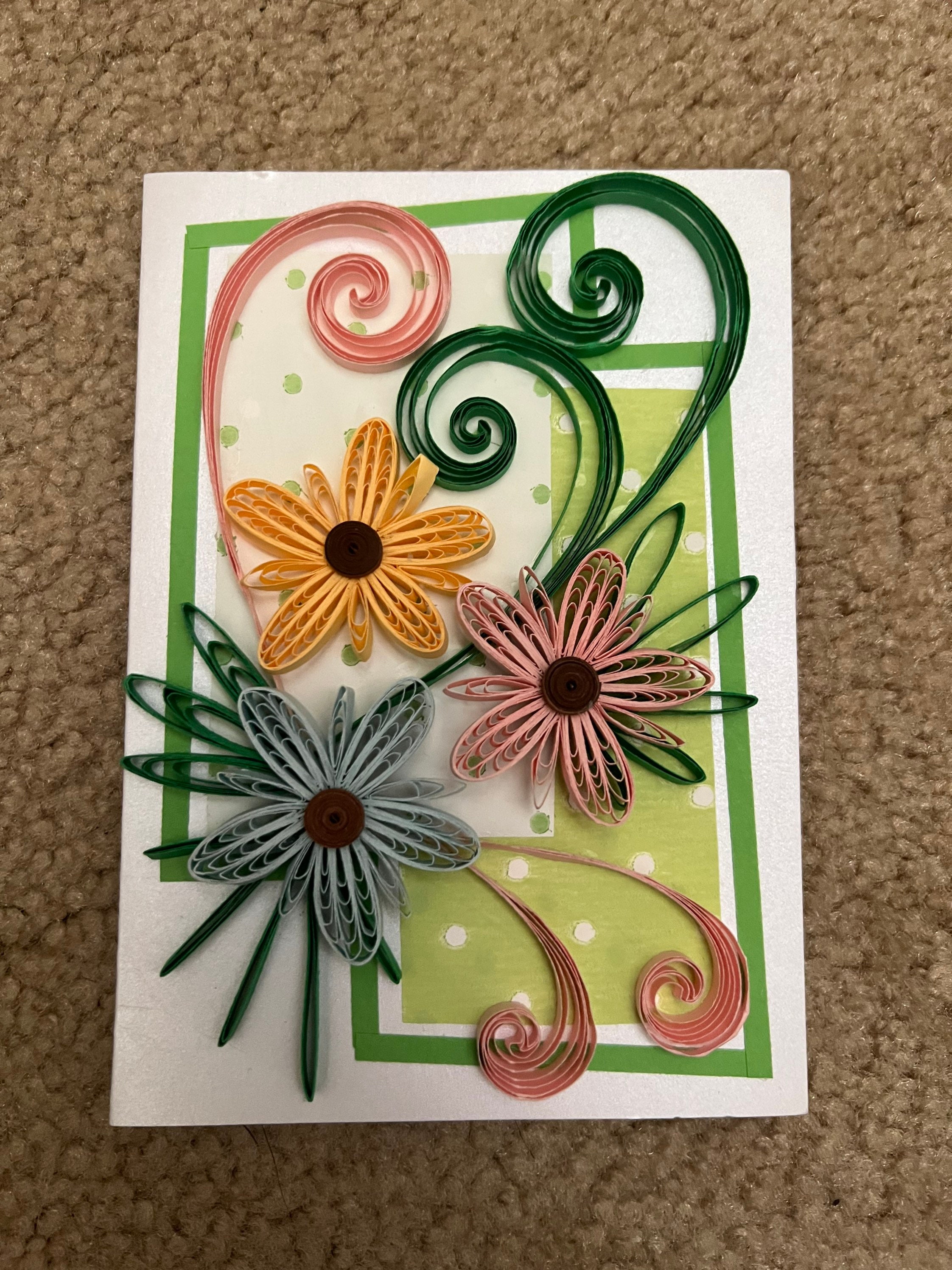 Quilling Card, Birthday Quilled Card, Handmade Birthday Card, Handmade ...