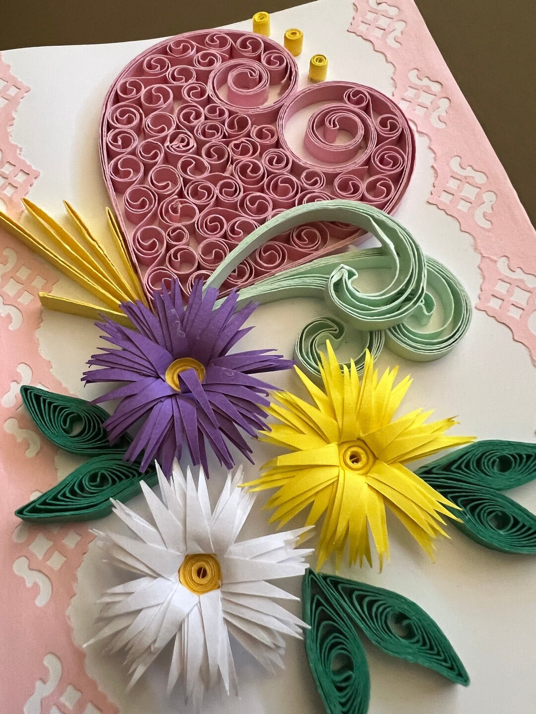 Quilling Card, Birthday Quilled Card, Handmade Birthday Card, Handmade ...