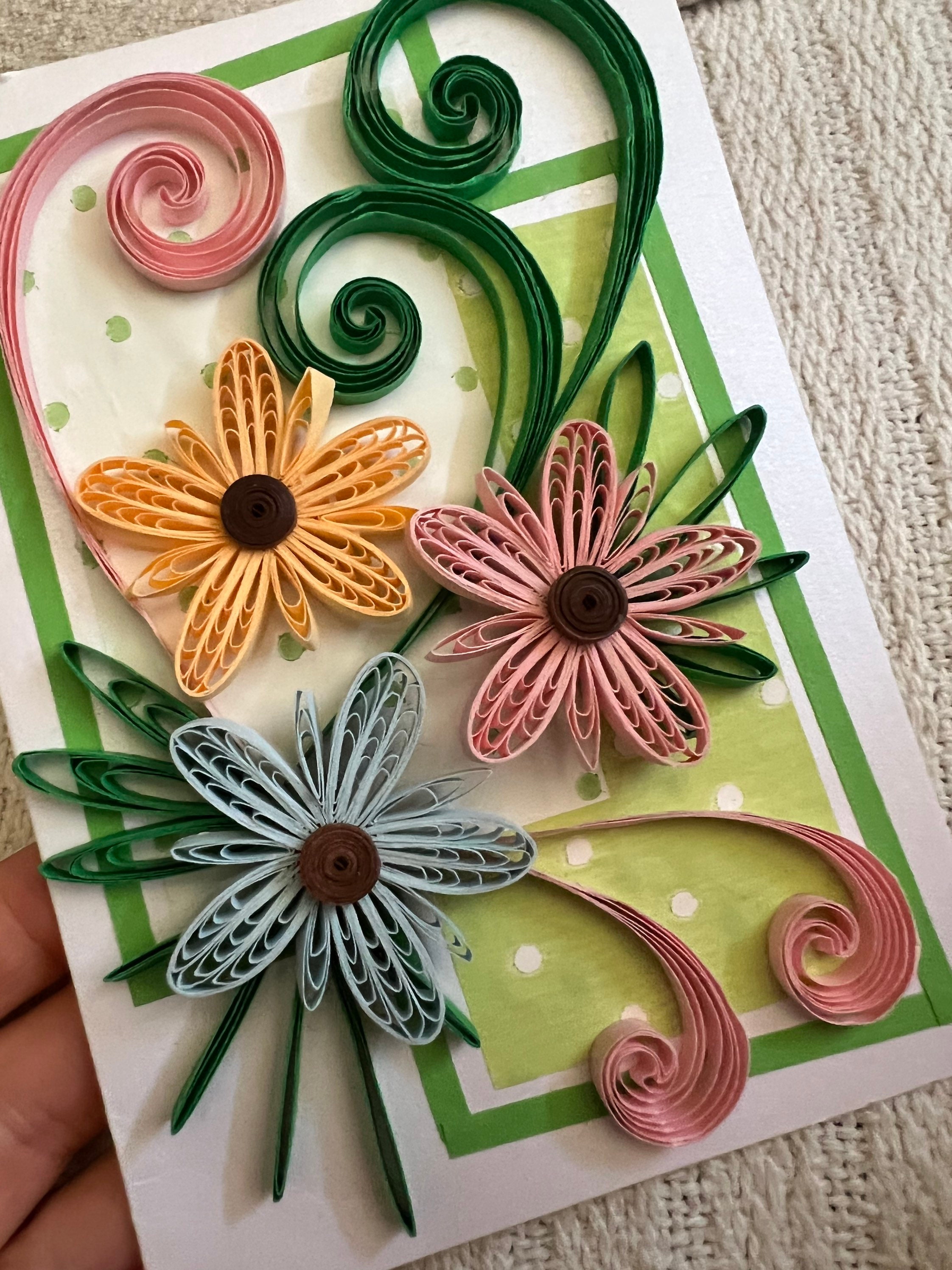 Quilling Card, Birthday Quilled Card, Handmade Birthday Card, Handmade ...