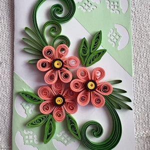 Quilling Card, Birthday Quilled Card, Handmade Birthday Card, Handmade ...