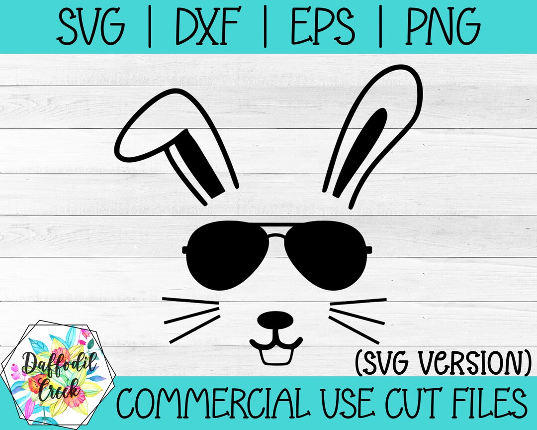Easter Bunny With Sunglasses SVG | Easter Shirt Design | Bunny Clipart ...
