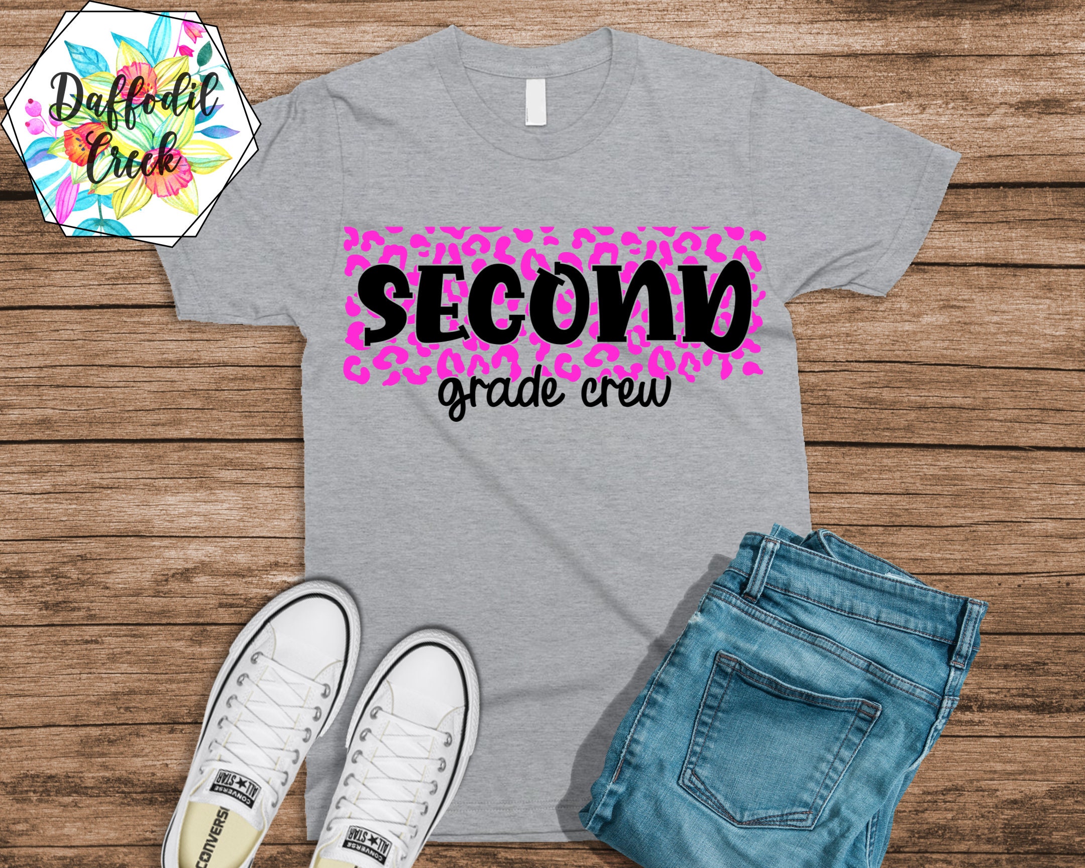 2nd Grade SVG School Leopard Print SVG Back to School SVG - Etsy