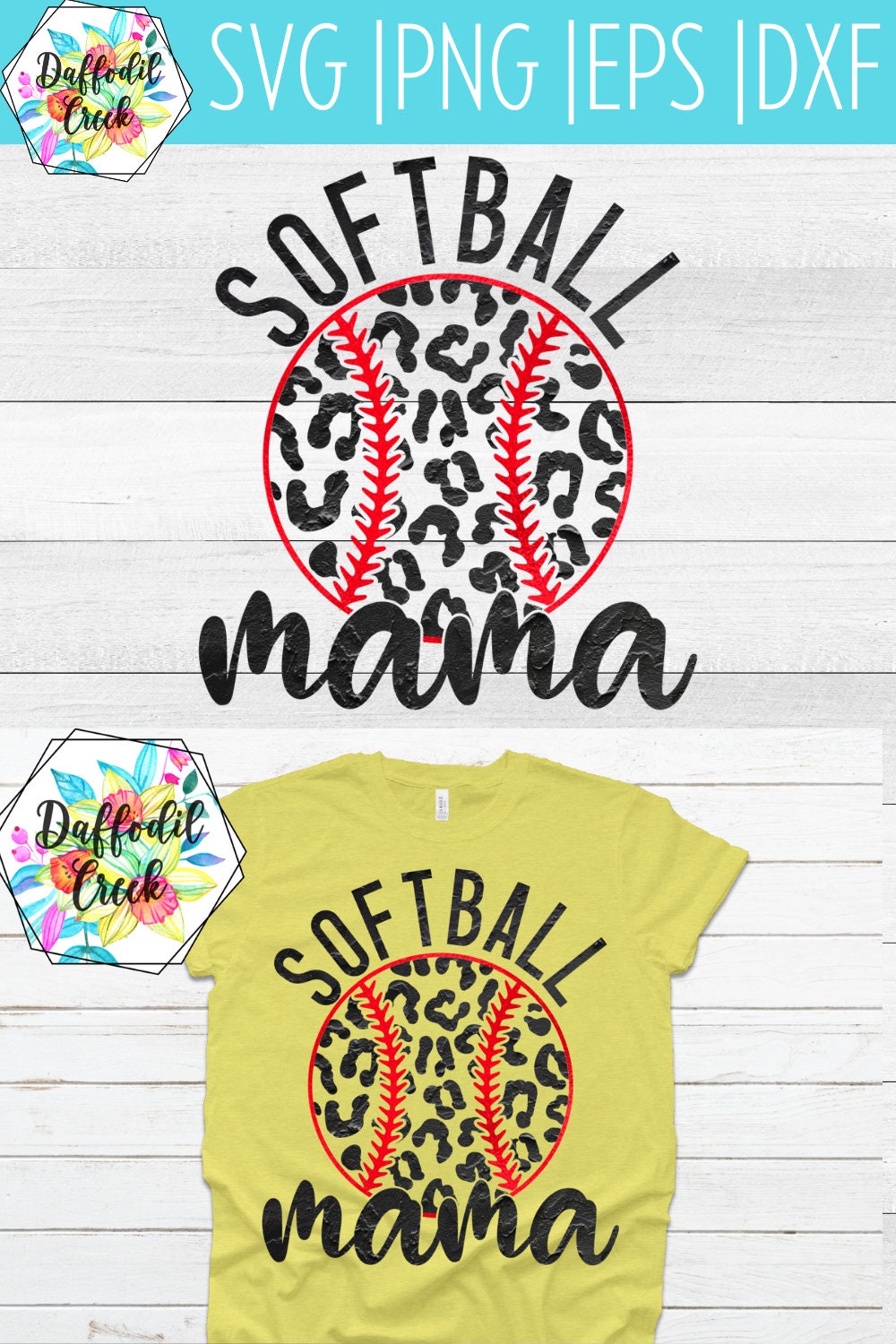 Softball SVG Leopard Print SVG Softball Mom SVG Cheetah - Etsy