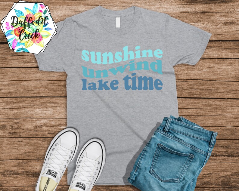 Lake Time SVG Sunshine SVG Summertime SVG - Etsy