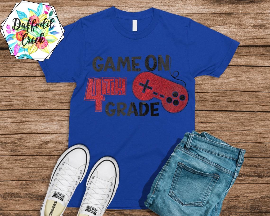 Game on 4th Grade SVG Video Game Controller SVG Boys - Etsy