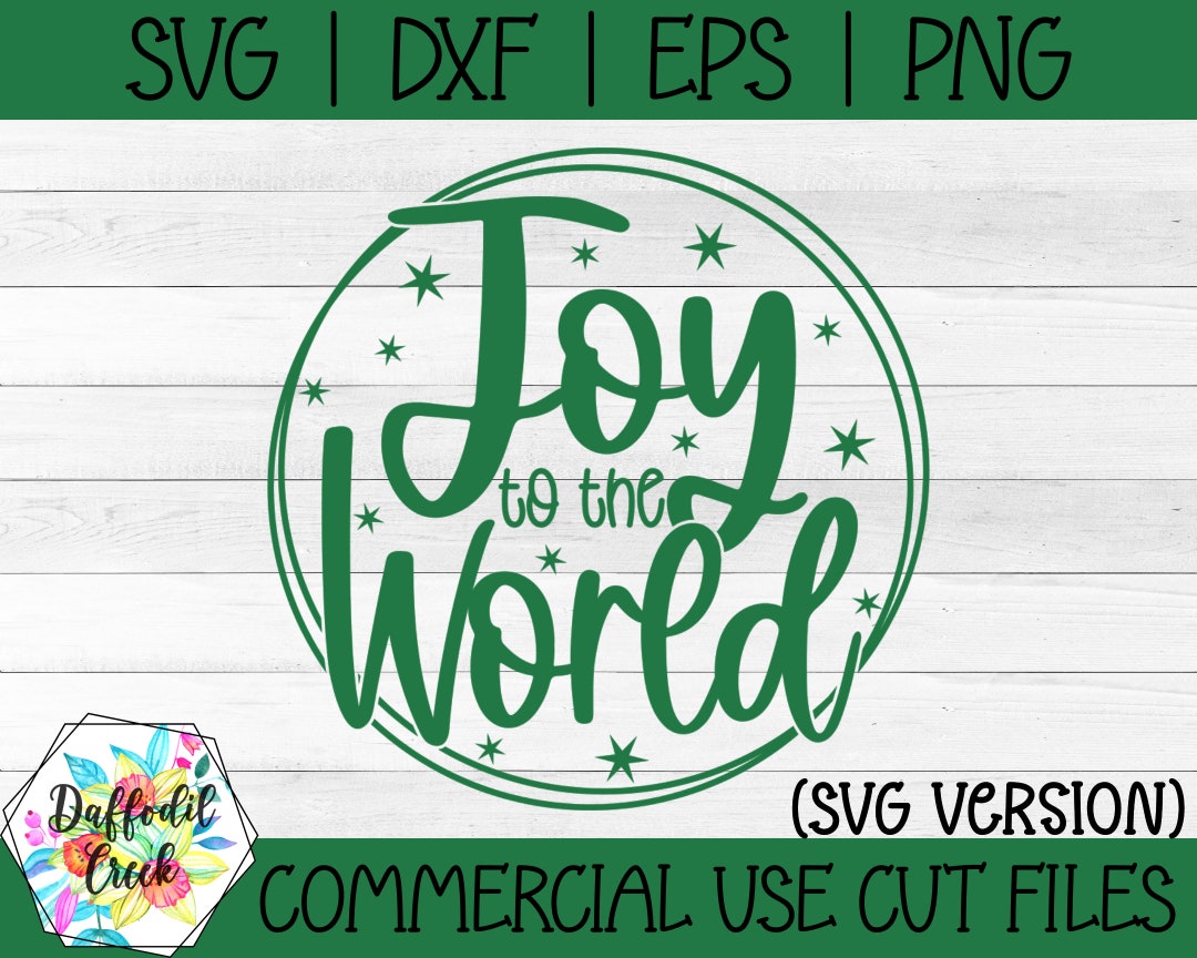 Joy to the World SVG | Christmas SVG | Christian SVG - Etsy