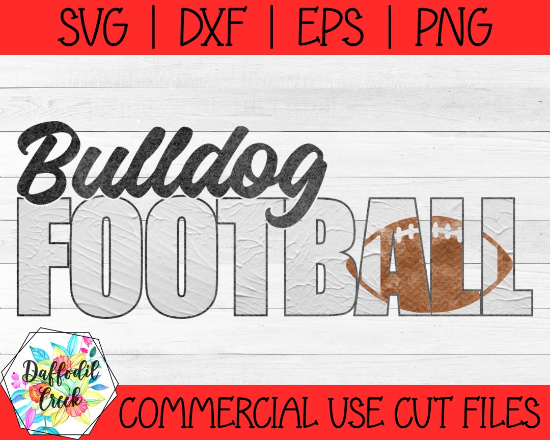 Bulldog Football SVG Football Mom SVG Bulldog Team Spirit SVG - Etsy